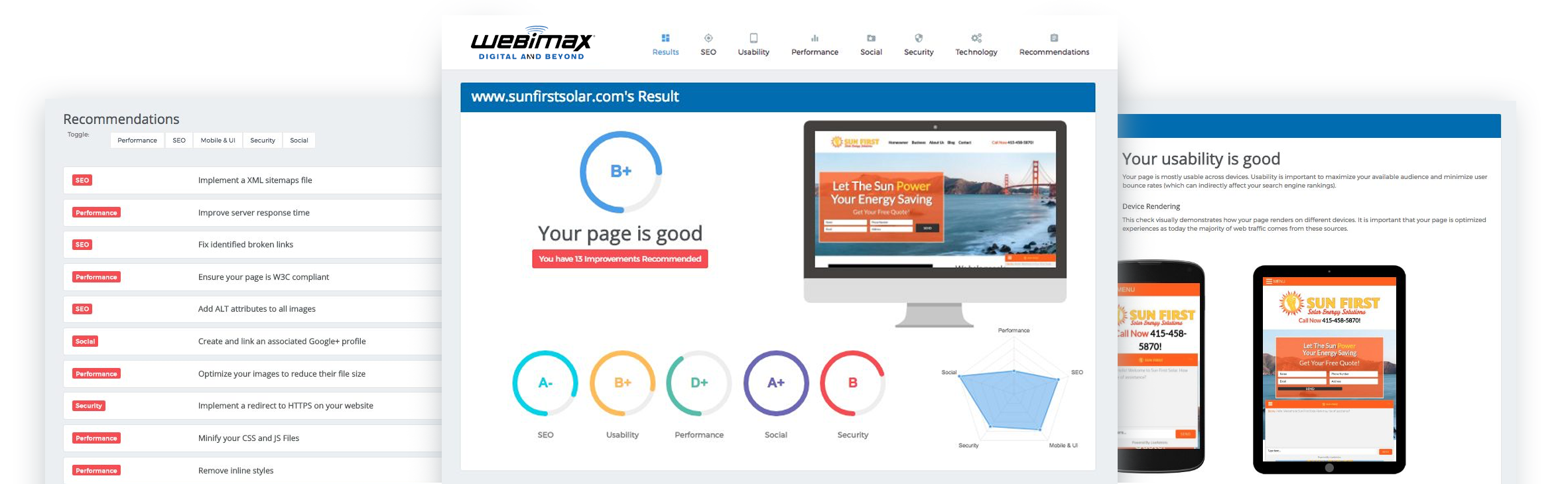 Free Website Analysis Tool by WebiMax