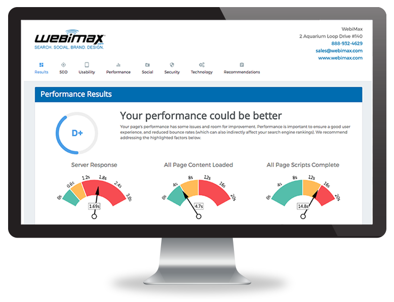 Free Website Analysis Tool by WebiMax