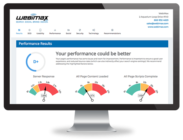 Free Website Analysis Tool by WebiMax